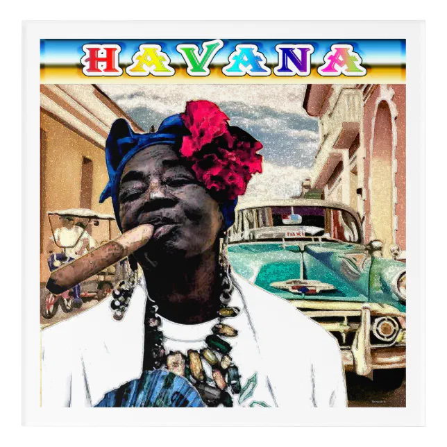 Vintage Havana Cuba Watercolor Art Print | Zazzle