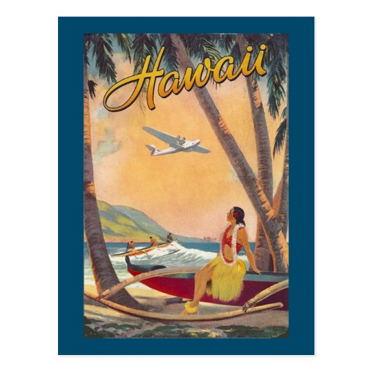 Vintage Hawaiian Islands Travel Aloha Pacific Postcard | Zazzle.com