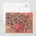 Vintage Heart Postcard | Zazzle