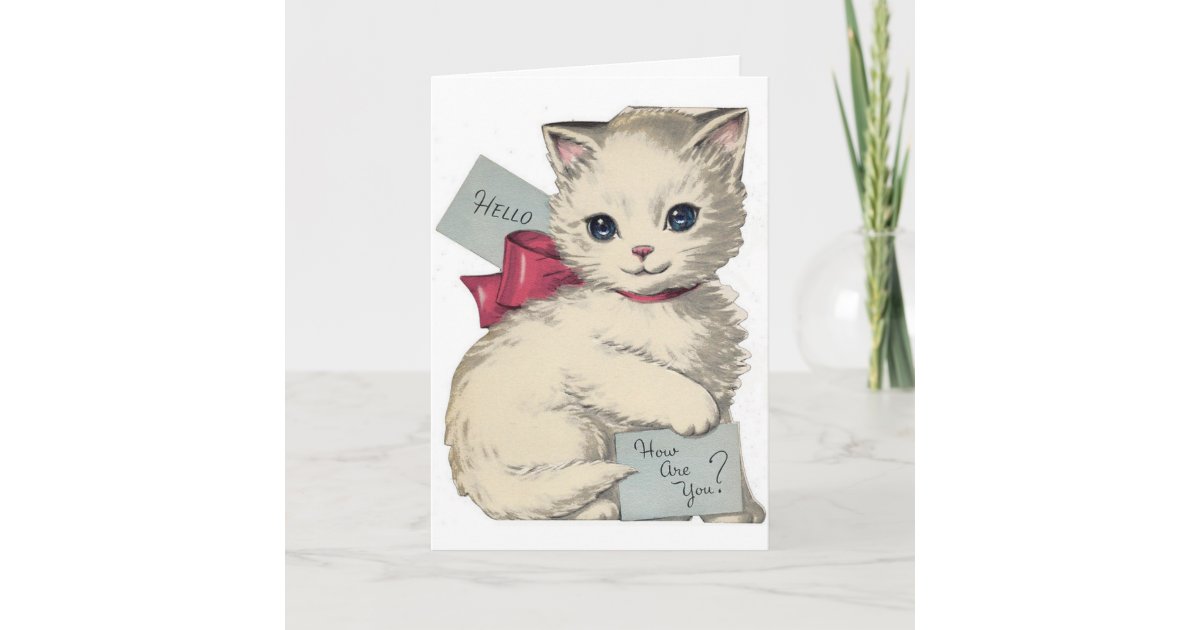 Vintage - Hello - How Are You?, Card | Zazzle