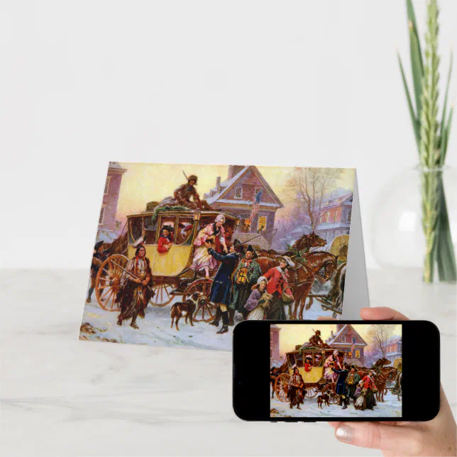 Vintage Historical Christmas Card | Zazzle