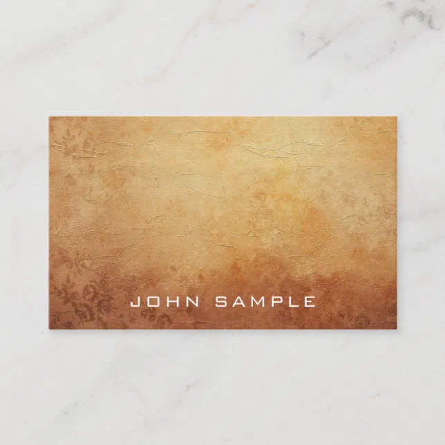 Vintage Historical Creative Plain Matte Luxury Business Card | Zazzle
