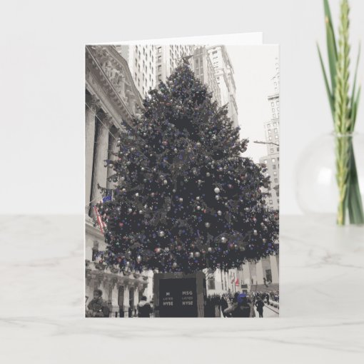 Vintage Holiday Christmas Tree Card | Zazzle