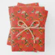 Vintage Holiday Mickey Mouse Pattern Wrapping Paper Sheets | Zazzle