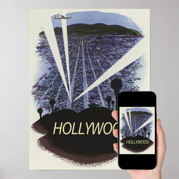 Vintage Hollywood Poster | Zazzle