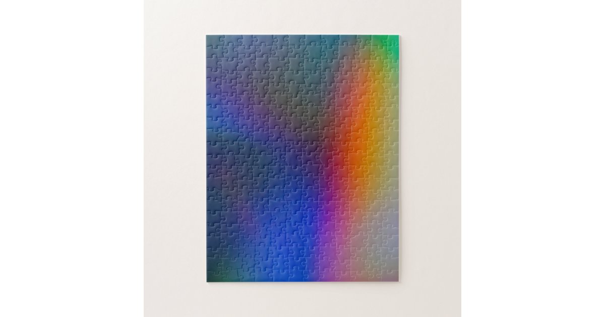 Vintage Holographic Holo Rainbow Gradient Film Jigsaw Puzzle | Zazzle