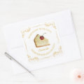 Vintage Homemade Cheesecake Square Label | Zazzle