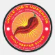 Vintage Homemade Chili Pepper Sauce Classic Round Sticker | Zazzle