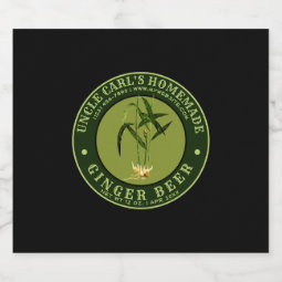 Vintage Homemade Ginger Beer Label Template | Zazzle