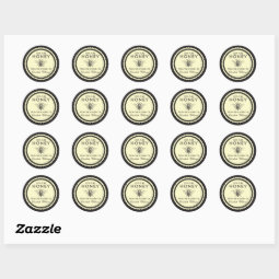 Vintage Homemade Honey Stickers | Zazzle
