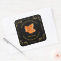 Vintage Homemade Maple Syrup Square Label | Zazzle