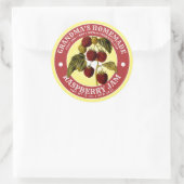 Vintage Homemade Raspberry Jam Label Template | Zazzle