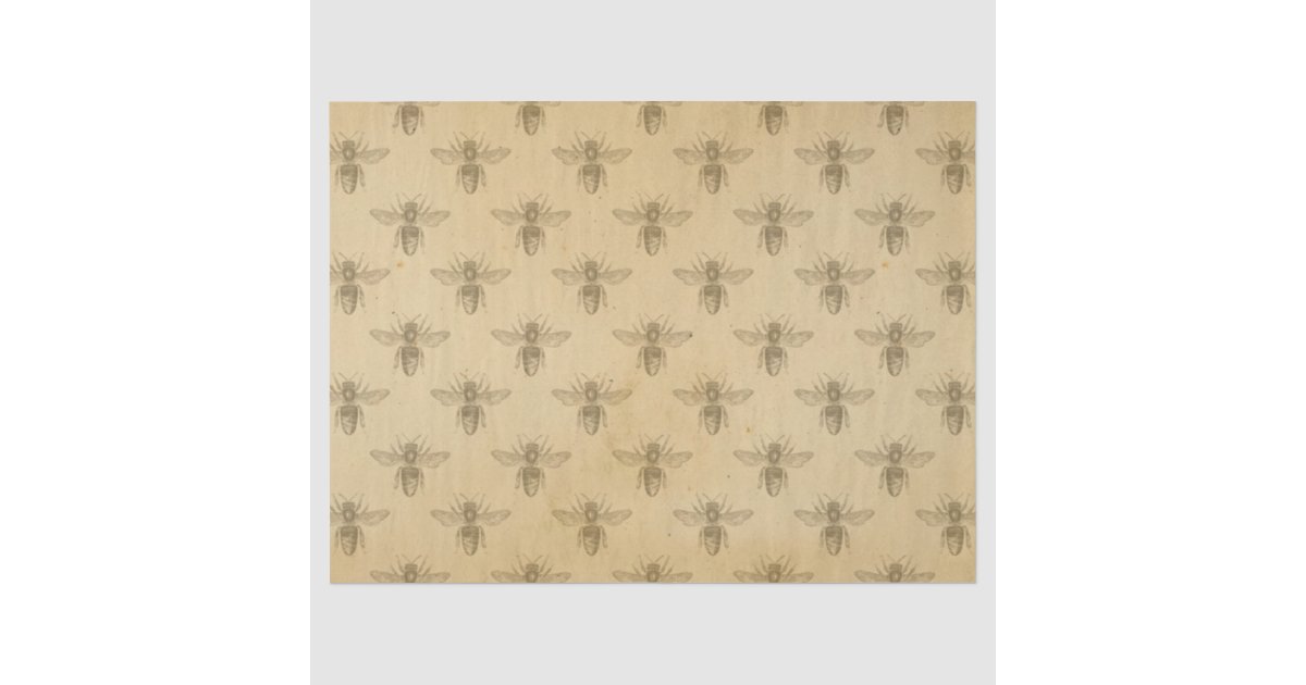 Vintage Honey Bee Series Design 9 Tissue Paper | Zazzle