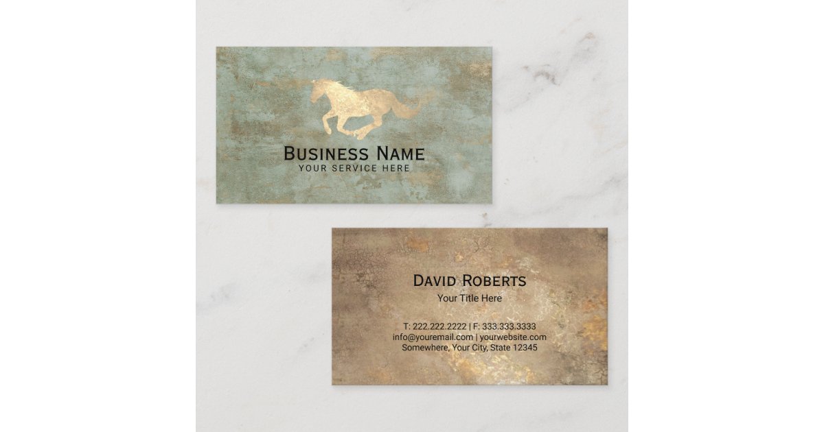 Vintage Horse Equestrian Horseback Riding Equine Business Card | Zazzle