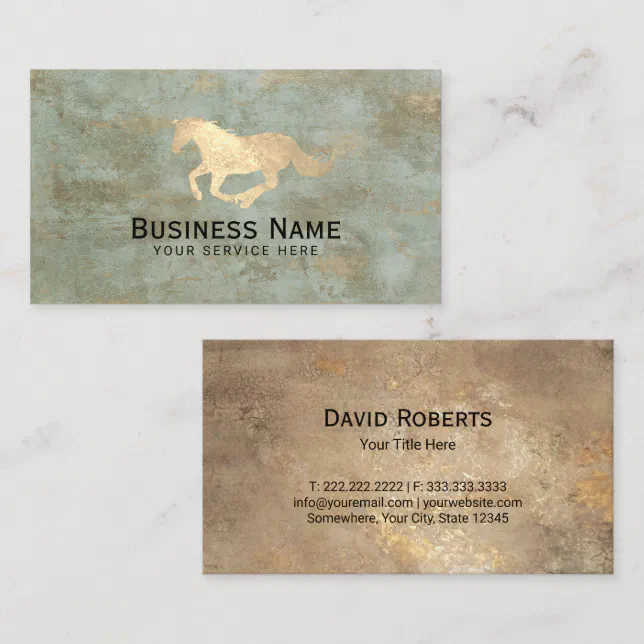 Vintage Horse Equestrian Horseback Riding Equine Business Card | Zazzle