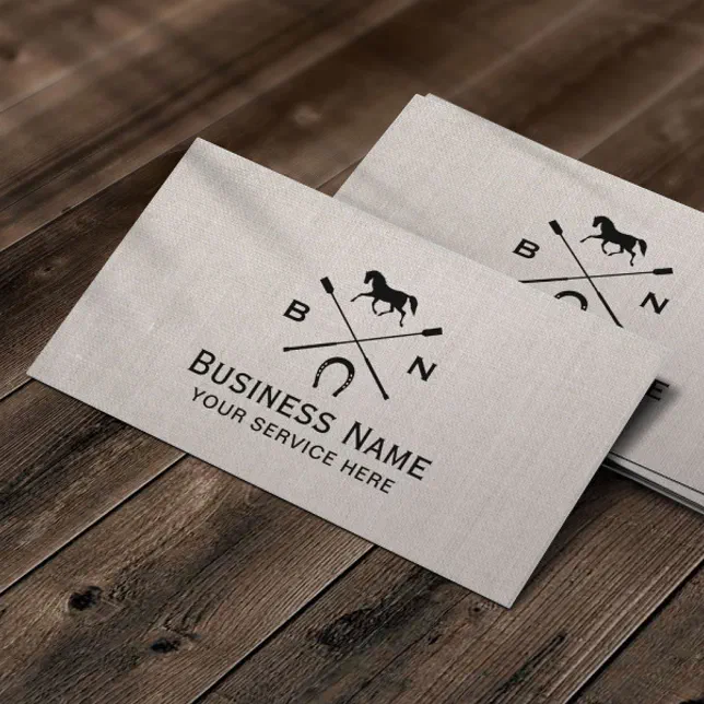 Vintage Horse Equine Horseback Riding Equestrian Business Card | Zazzle