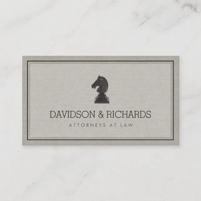 Vintage Horse Knight Chess Piece Attorney, Lawyer Business Card | Zazzle