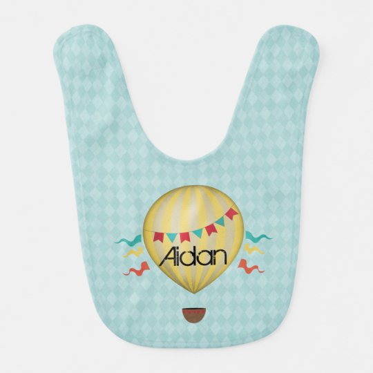 Vintage Hot Air Balloon Bib | Zazzle.com
