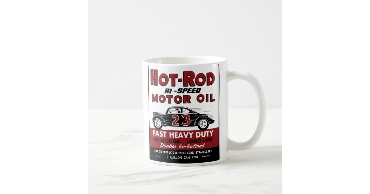 Vintage Hot-Rod Motor Oil tin can design Coffee Mug | Zazzle