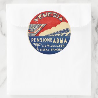 Vintage Hotel & Travel Sticker | Zazzle