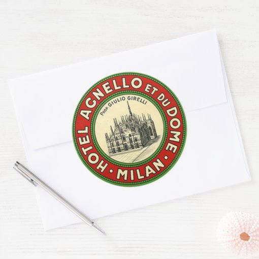 Vintage Hotel & Travel Sticker | Zazzle