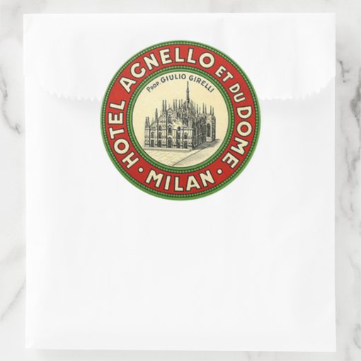 Vintage Hotel & Travel Sticker | Zazzle