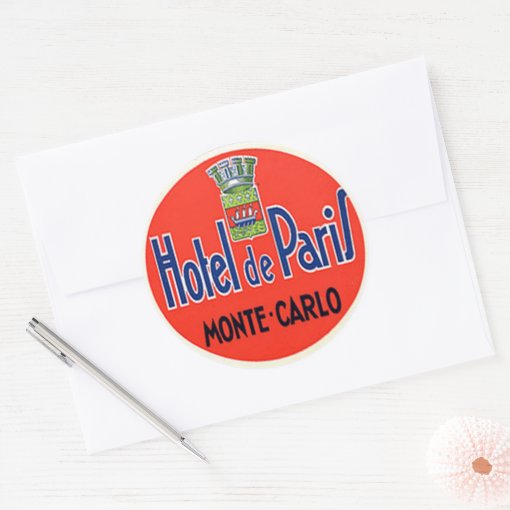 Vintage Hotel & Travel Sticker | Zazzle