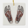 Vintage Human Anatomy Footprint Podiatry Feet Ceramic Ornament | Zazzle