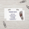Vintage Human Anatomy Footprint Podiatry Foot Business Card | Zazzle