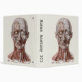 Vintage Human Anatomy Science, Head Throat Nose 3 Ring Binder | Zazzle