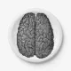 Vintage Human Brain Illustration Paper Plates | Zazzle