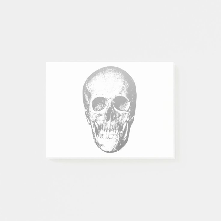 Vintage Human Skull Face Post-it Notes | Zazzle