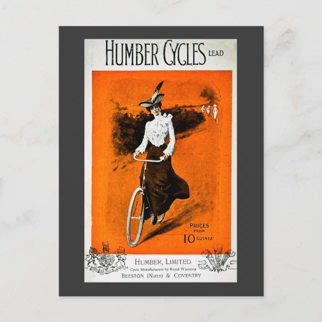 Vintage Humber Bike Advertisement Postcard | Zazzle