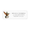 Vintage Hummingbird Return Address Label | Zazzle
