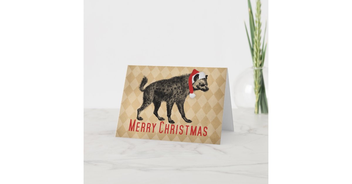 Vintage Hyena Christmas Cards | Zazzle