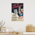 Vintage Hypnotize Advertisement Art Poster | Zazzle
