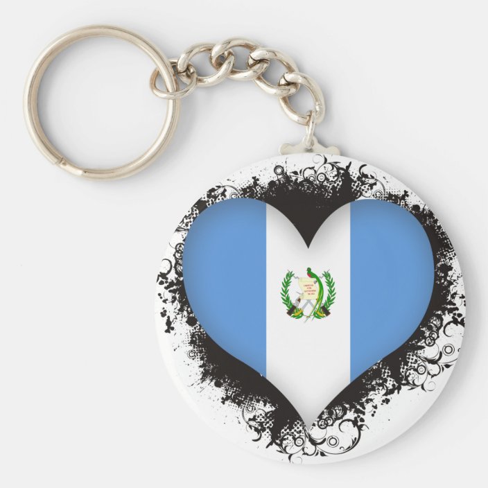 Vintage I Love Guatemala Keychain | Zazzle.com