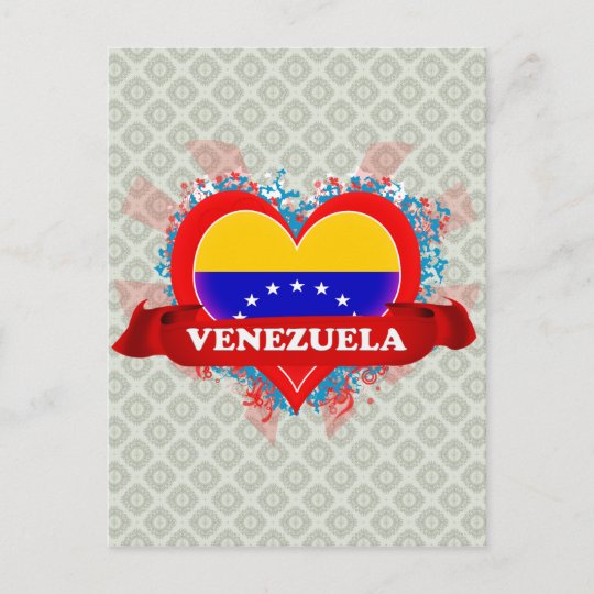 Vintage I Love Venezuela Postcard | Zazzle.com