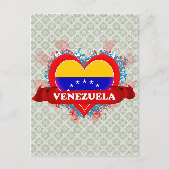 Vintage I Love Venezuela Postcard | Zazzle.com
