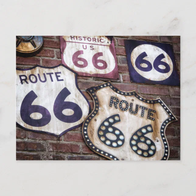 Vintage Iconic Route 66 Postcard | Zazzle
