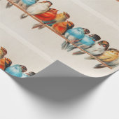 Vintage Illustrated Birds Wrapping Paper | Zazzle