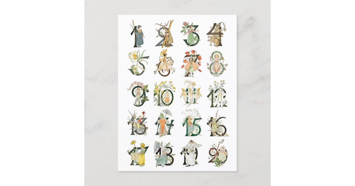 Vintage Illustration by Ottilia Adelborg Postcard | Zazzle