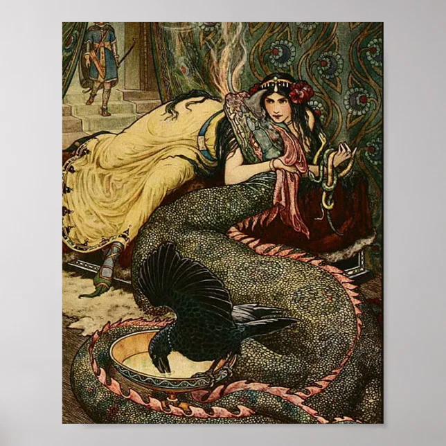 Vintage Illustration Frank C. Pape Poster | Zazzle