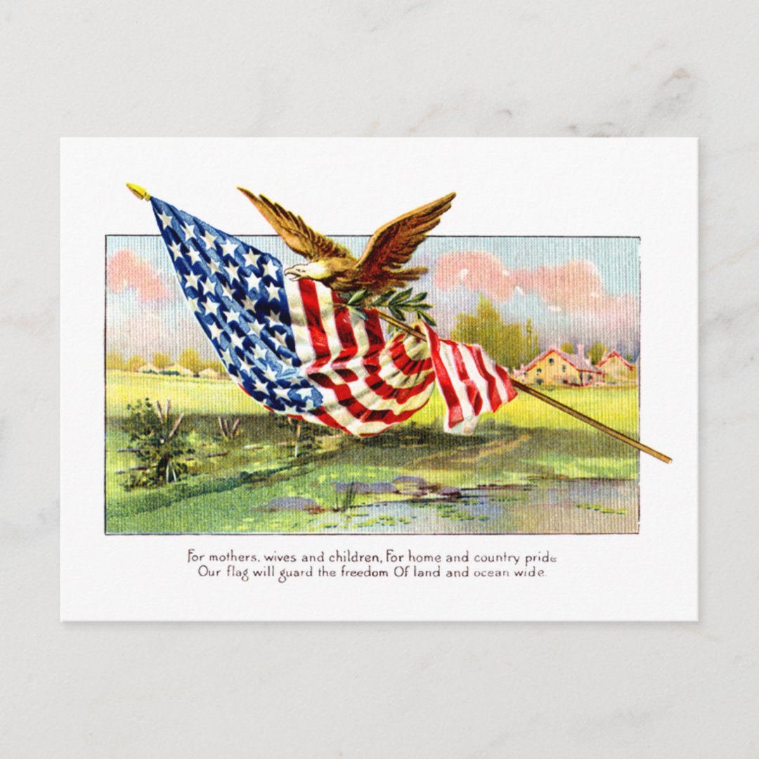 Vintage Independence Day Postcard | Zazzle