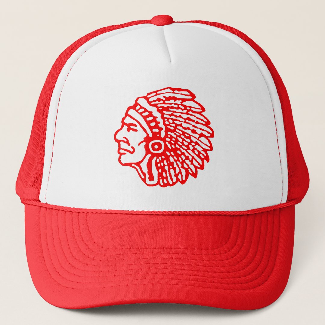 Vintage Indian Head Logo Hat | Zazzle