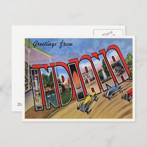 Vintage Indiana Postcard | Zazzle