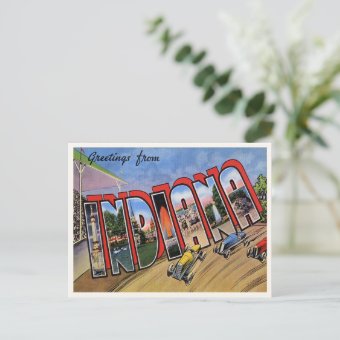 Vintage Indiana Postcard | Zazzle