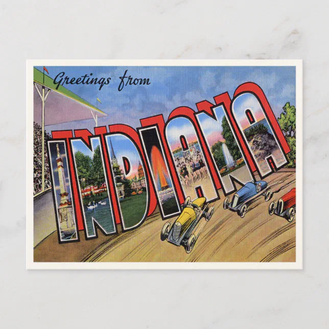 Vintage Indiana Postcard | Zazzle