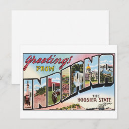 Vintage Indiana Postcard | Zazzle