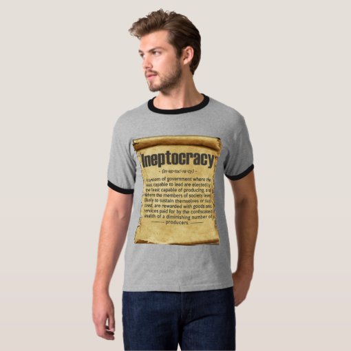 Vintage Ineptocracy Definition T-Shirt | Zazzle